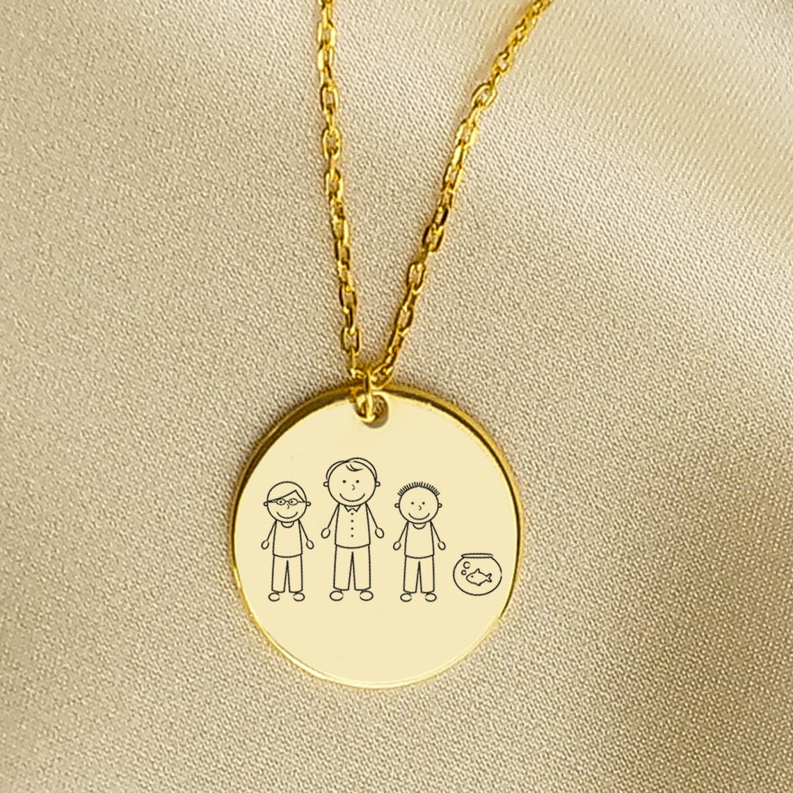 925 Sterling Silver Family Necklace, Personalized Silver Necklace for ...
