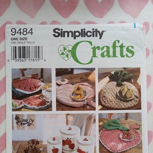 Vintage Simplicity 9484, Fruit Themed Kitchen Crafts Pattern, UC/FF - Etsy