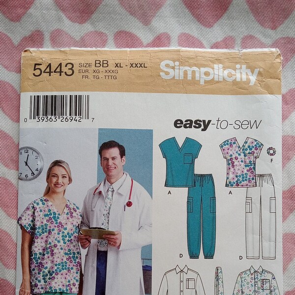 Scrubs Pattern - Etsy