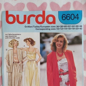Vintage Burda 6604, Sundress Pattern, UC/FF - Etsy