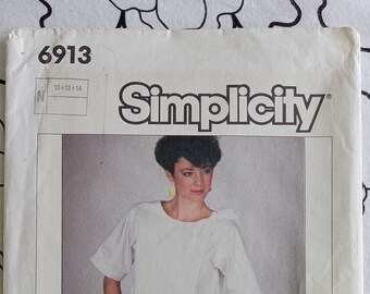 Vintage Mccalls 9607, 80s Top Pattern, UC/FF - Etsy