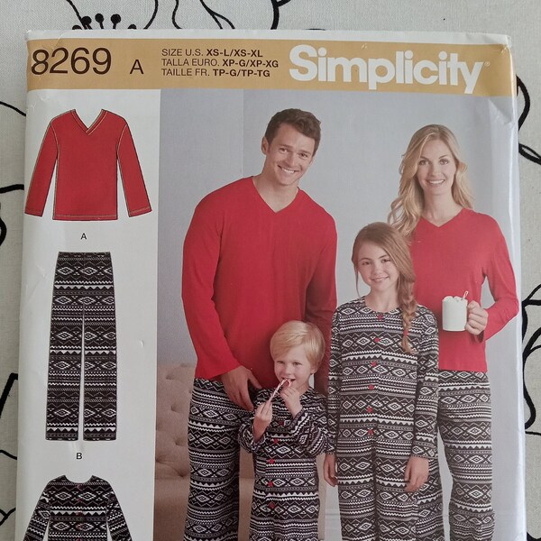 Family Pjs Pattern - Etsy