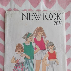 Vintage New Look 2036, Girls Seperates Pattern, UC/FF - Etsy