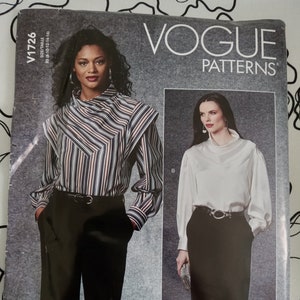 Vogue 1726, Large Format Blouse Pattern, UC/FF - Etsy