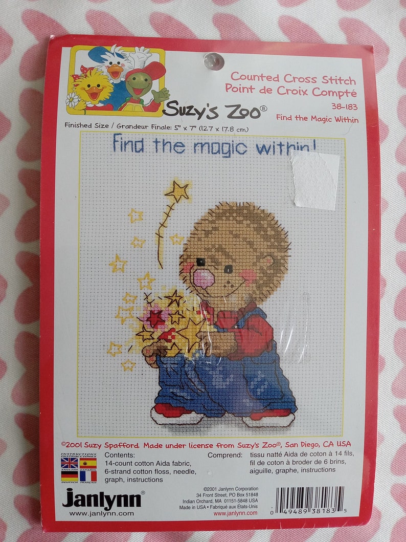 Vintage Suzy's Zoo Counted Cross Stitch Kits Deadstock - Etsy