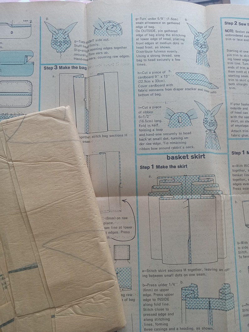 Vintage Simplicity 6134, Bunny Nursery Decor Pattern, Naked - Etsy