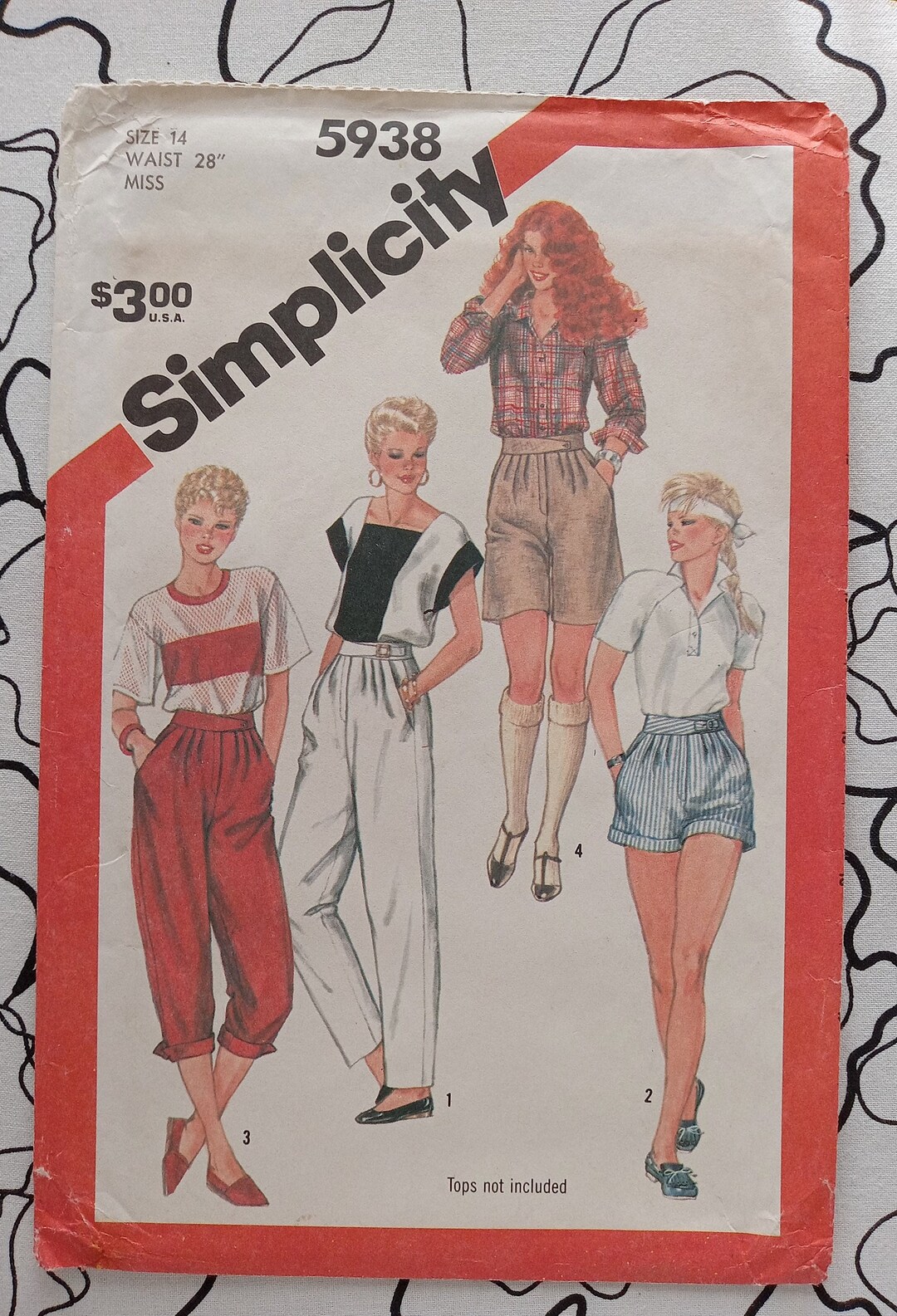 Vintage Simplicity 5938, Bottoms Pattern, UC/FF - Etsy