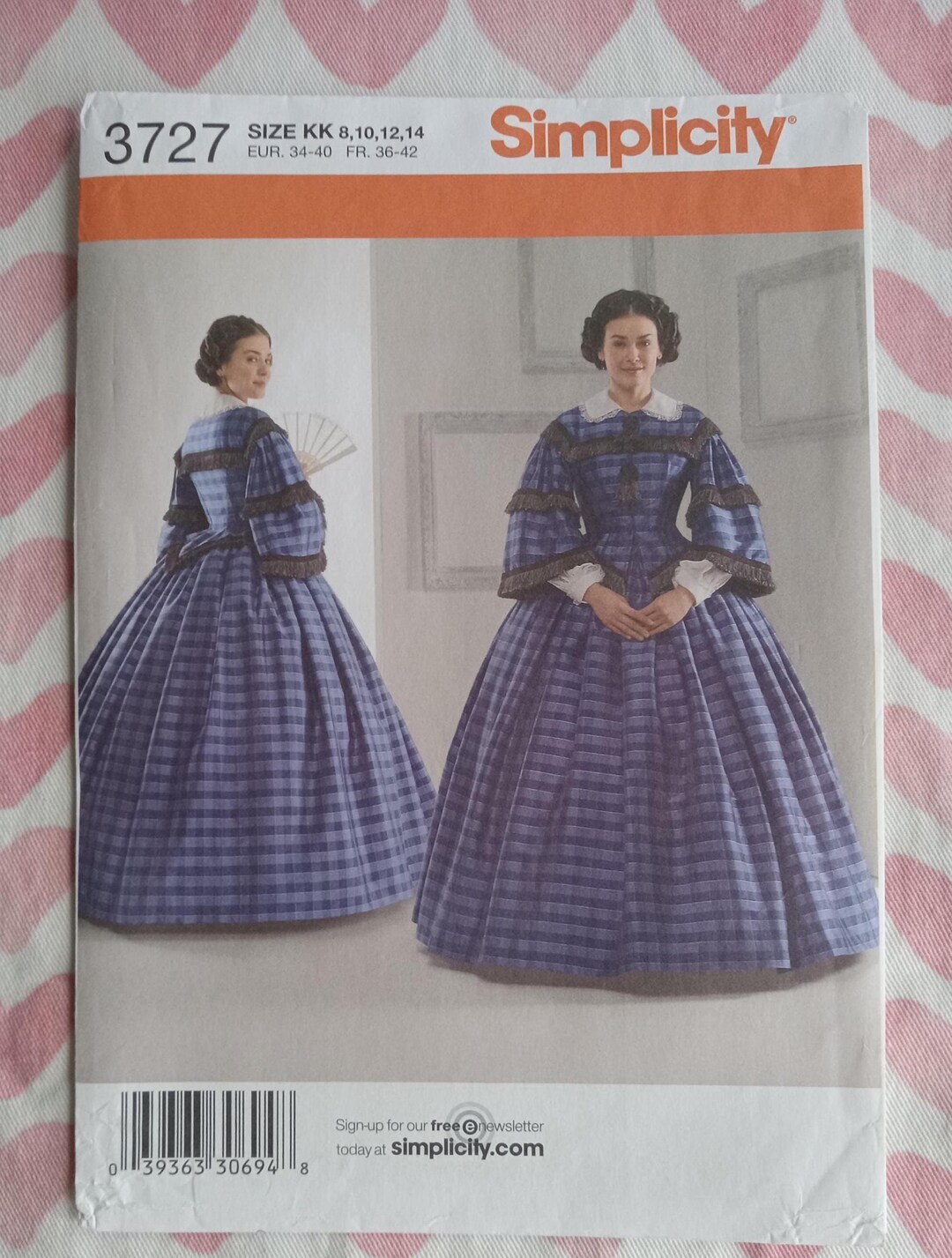 Simplicity 3727, Civil War Style Gown Pattern, UC/FF - Etsy