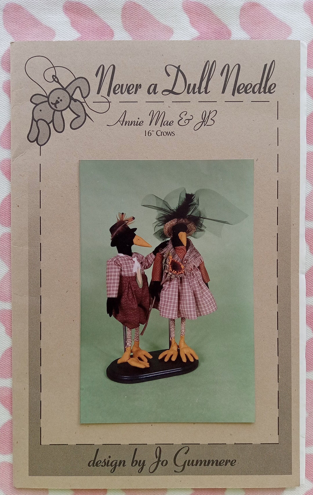 Vintage Never a Dull Needle Annie Mae & JB Crow Doll Pattern - Etsy