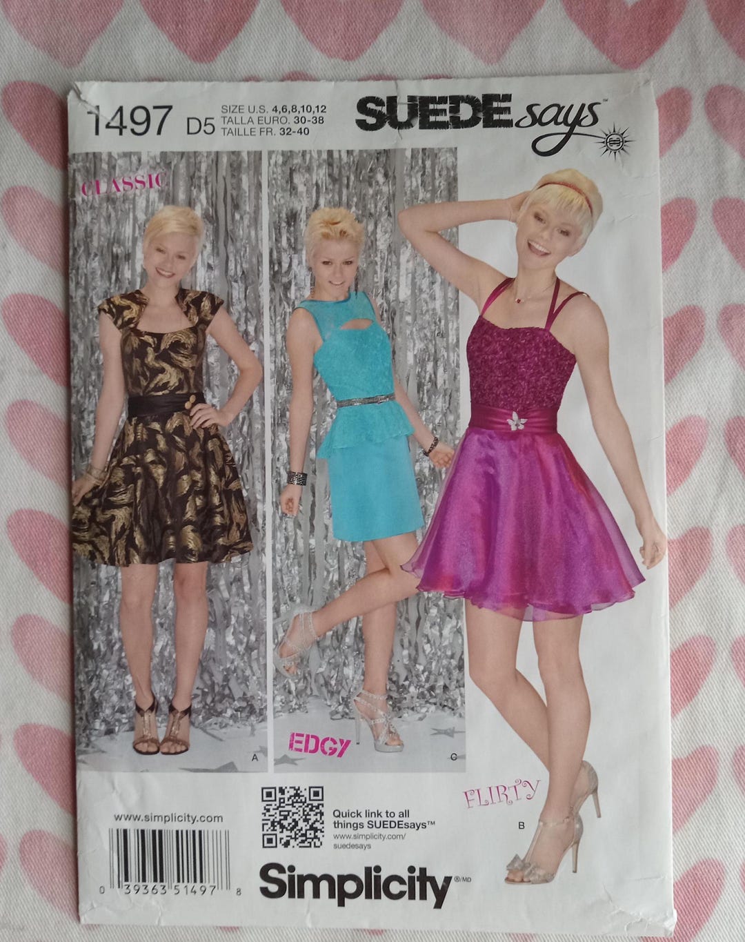 Simplicity 1497, Suede Says Dress Pattern, P/C - Etsy