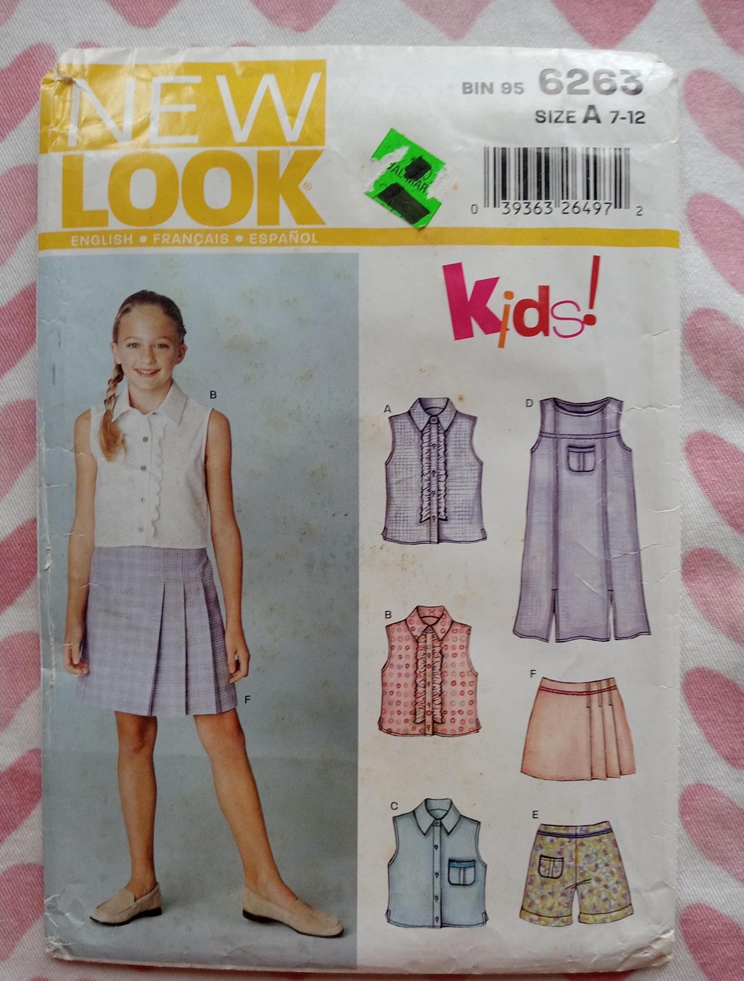 Vintage New Look 6263, Girls Seperates Pattern, UC/FF - Etsy