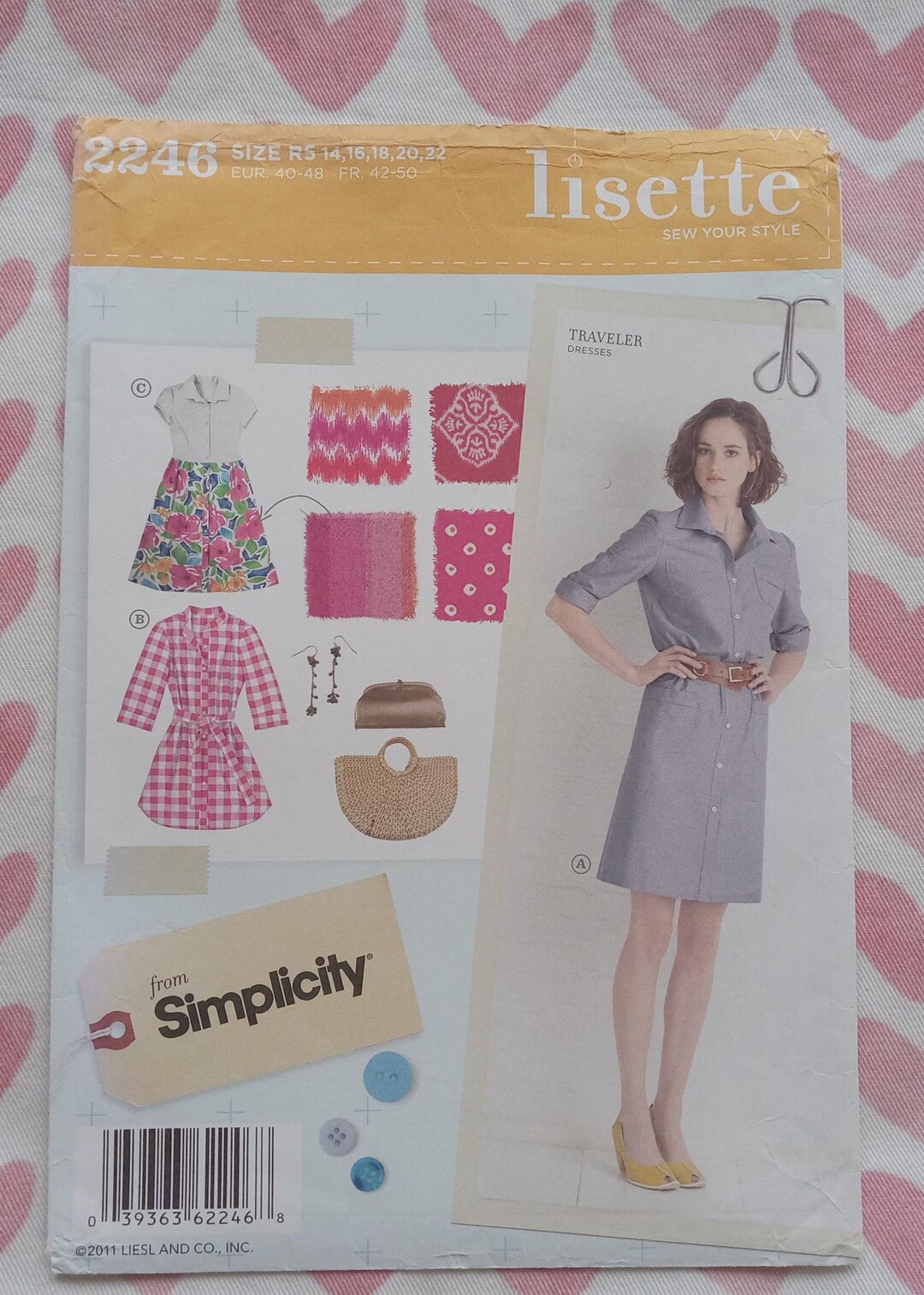 Simplicity 2246, Lisette Dress Pattern, UC/FF - Etsy