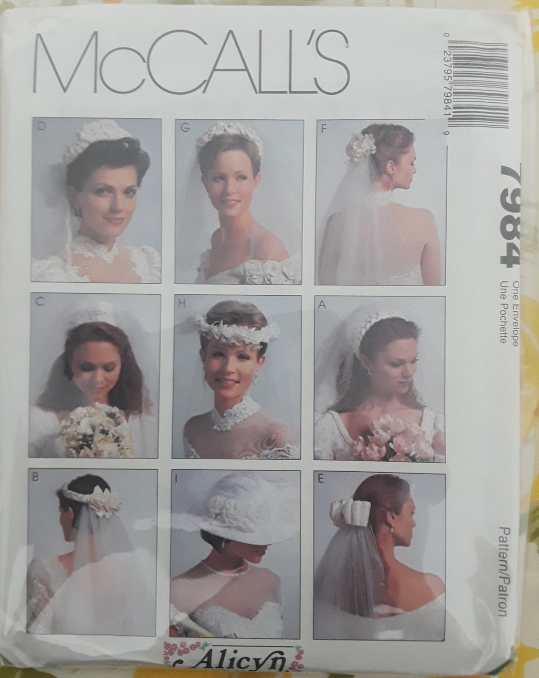 Vintage Mccalls 7984, Alicyn Designs Bridal Veils, UC/FF - Etsy
