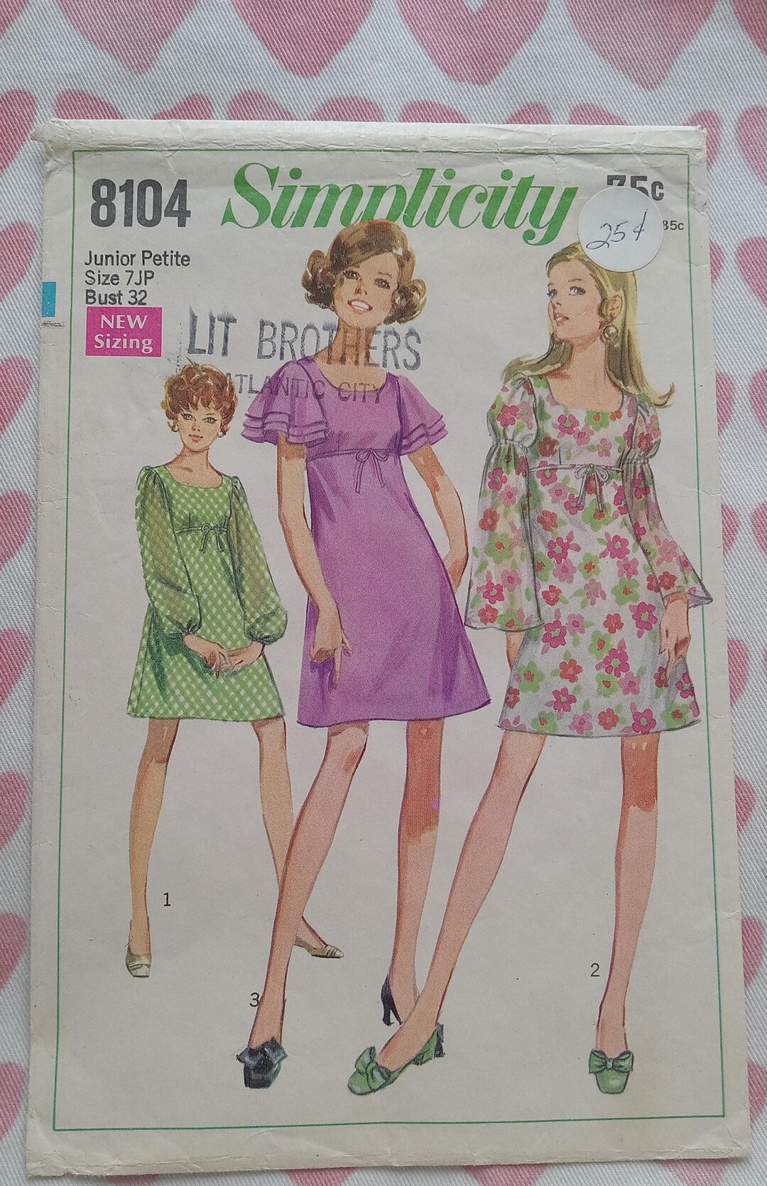 Vintage Simplicity 8104, Baby Doll Dress Pattern, C/C - Etsy
