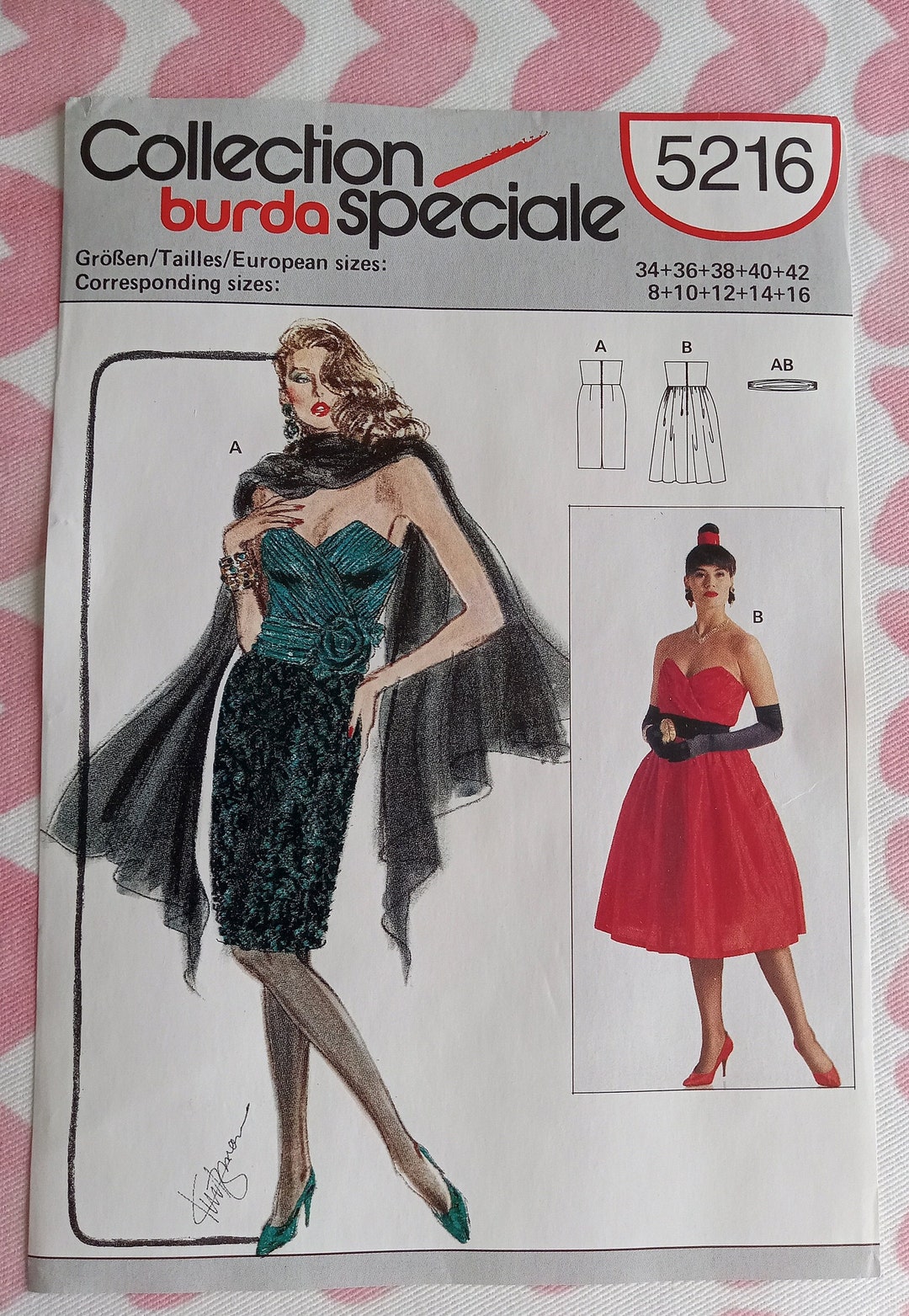 Vintage Burda 5216, Special Collection Dress Pattern, UC/FF - Etsy