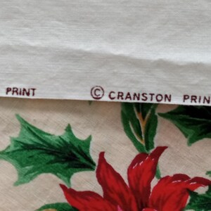 Vintage Cranston Print Works Co., VIP Christmas Teddy Bear Fabric, Unused - Etsy