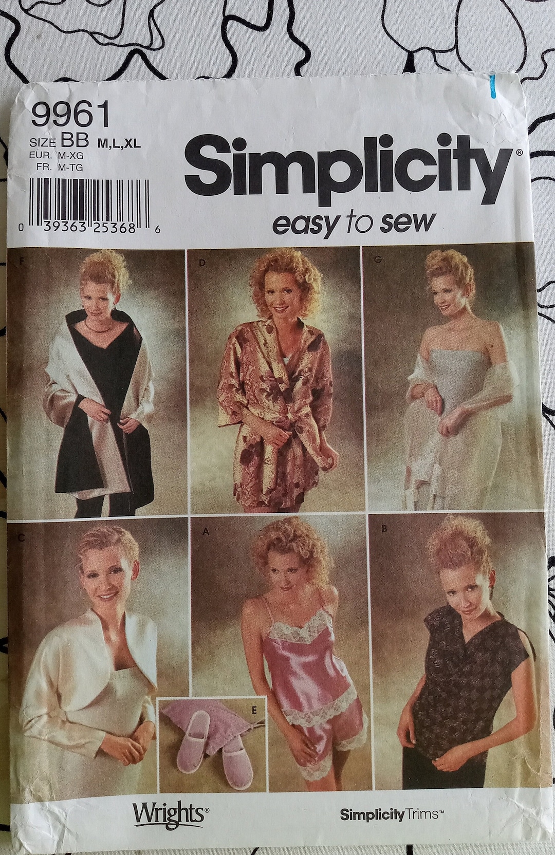 Vintage Simplicity 9961, Wrights Pattern, UC/FF - Etsy