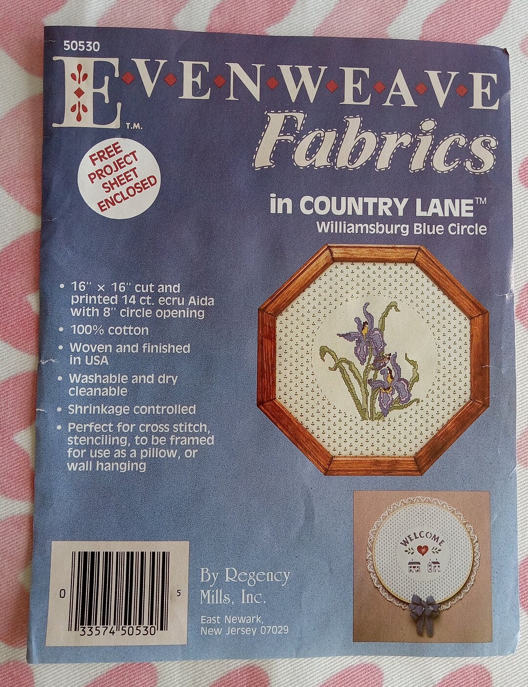 Vintage Even Weave #50530, Williamsburg Blue Circle Aida, Unused - Etsy