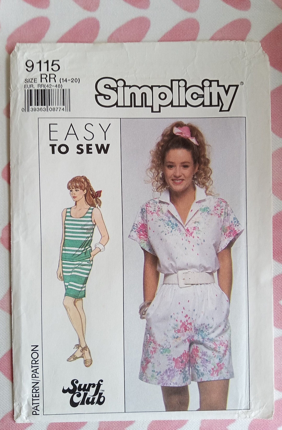 Vintage Simplicity 9115, Surf Club Pattern, UC/FF - Etsy