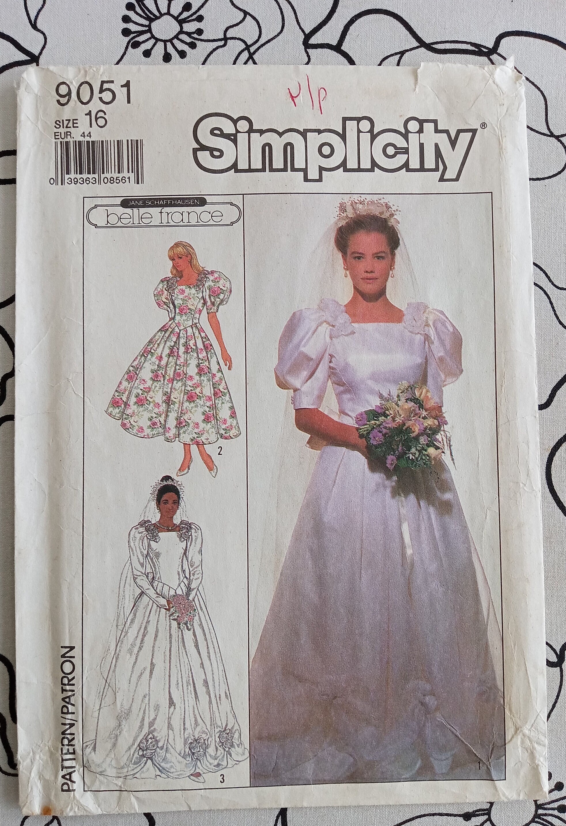 Vintage Simplicity 9051 Bridal Gown Pattern by Belle France - Etsy