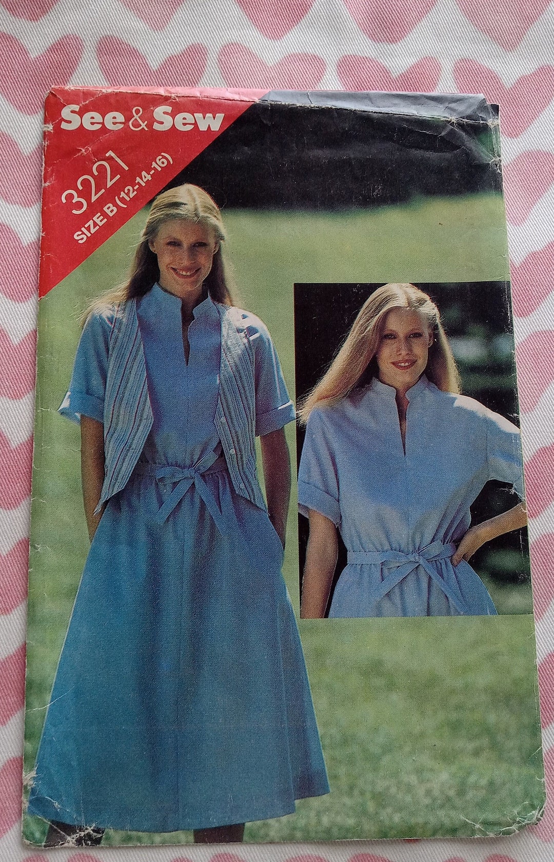 Vintage See & Sew 3221, Dress and Vest Pattern, UC/FF - Etsy