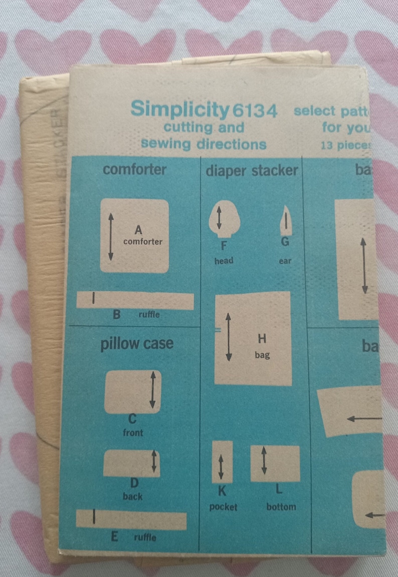 Vintage Simplicity 6134, Bunny Nursery Decor Pattern, Naked - Etsy