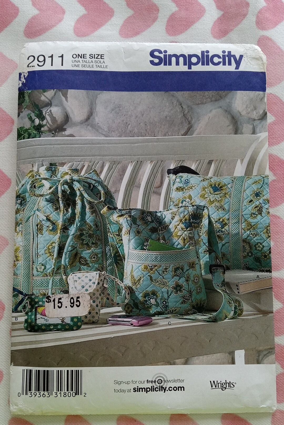 Simplicity 2911, Bags and Accessories by Wrights Pattern, UC/FF - Etsy