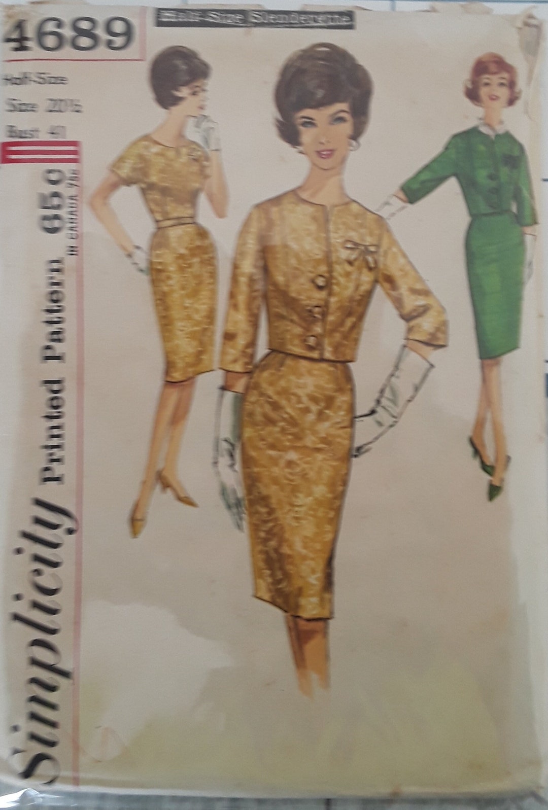 Vintage Simplicity 4689, Slenderette Dress Pattern, UC/FF - Etsy