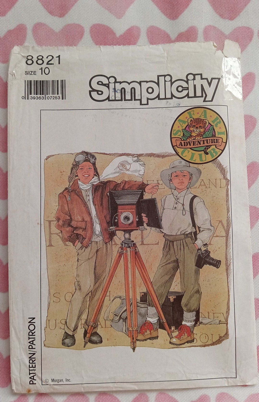 Vintage Simplicity 8821, Safari Adventure Club Pattern, UC/FF - Etsy