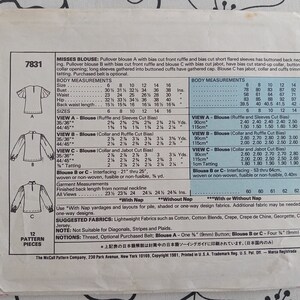 Vintage Mccalls 7831, Made for You Pattern, UC/FF - Etsy