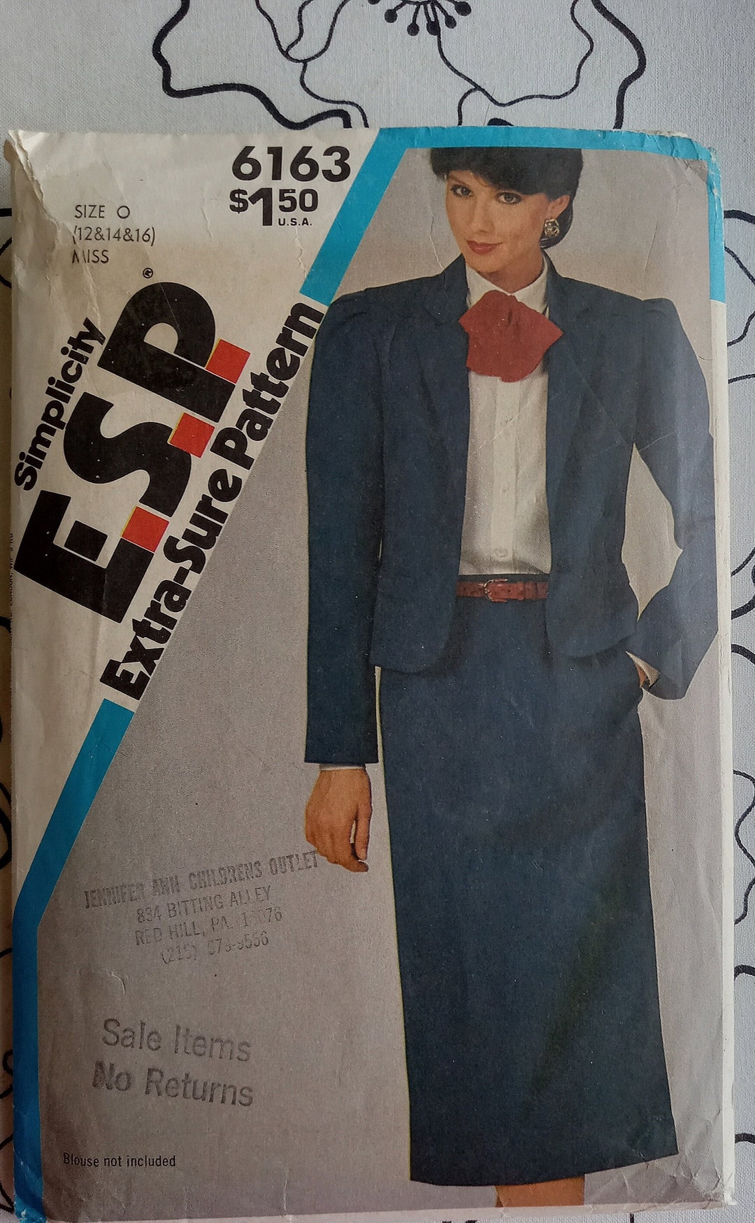 Vintage Simplicity 6163, ESP Suit Pattern, UC/FF - Etsy