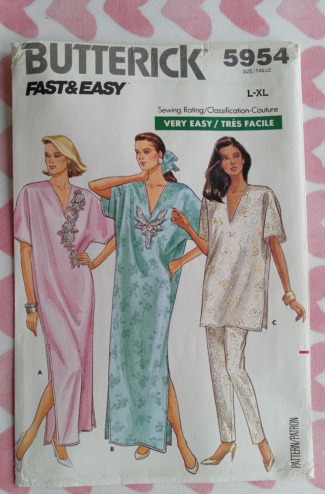 Vintage Butterick 5954, Sleepwear Pattern, UC/FF - Etsy