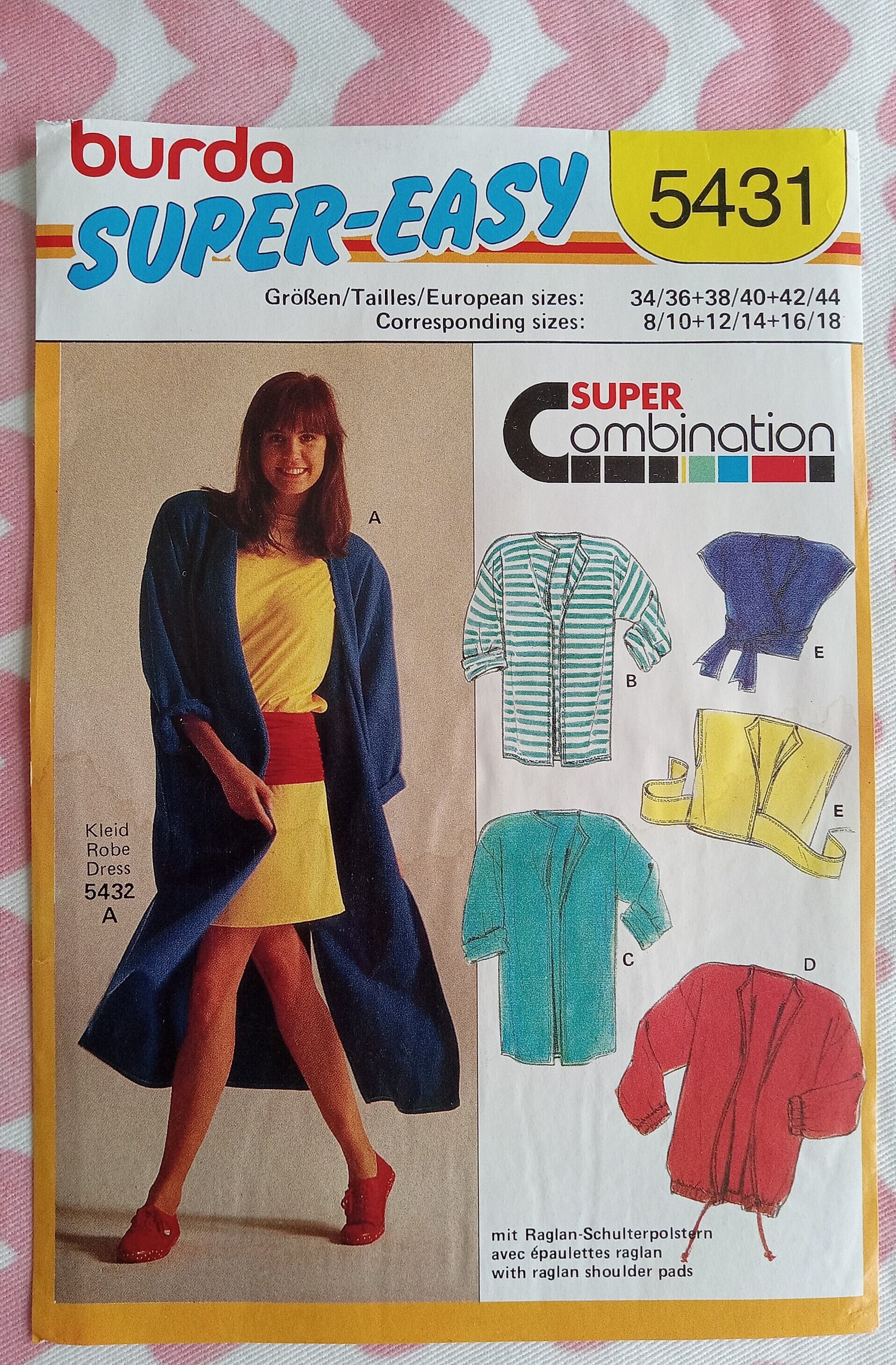 Vintage Burda Super Easy, Combination Patterns, Wounded Bird - Etsy