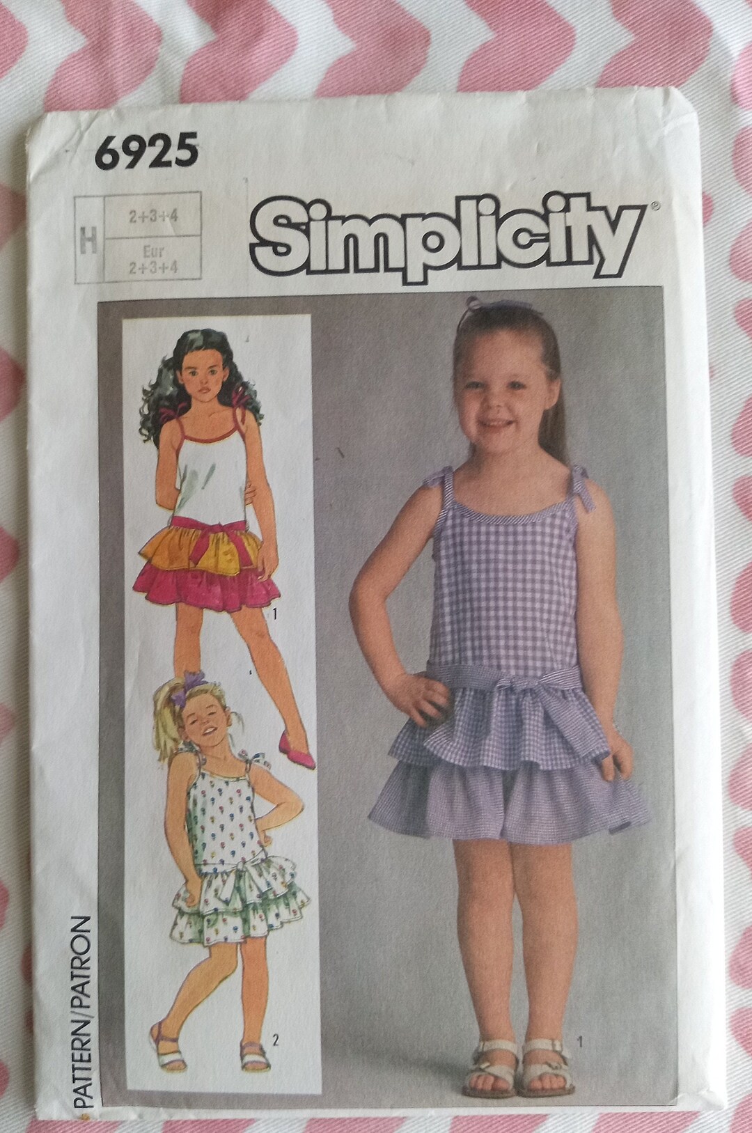 Vintage Simplicity 6925, Girls Sundress Pattern, UC/FF - Etsy