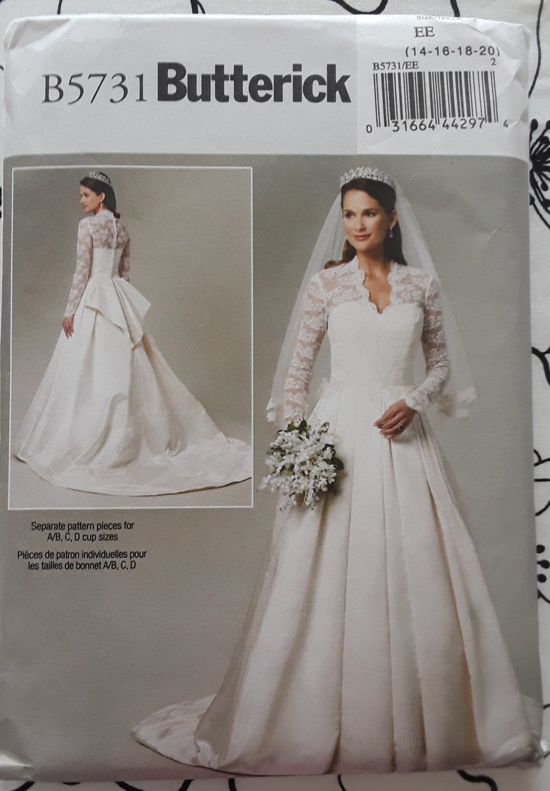 Butterick 5731, Kate's Wedding Dress Pattern, UC/FF - Etsy