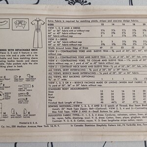 Vintage Simplicity 1410, Sheath Dress Pattern, UC/FF - Etsy