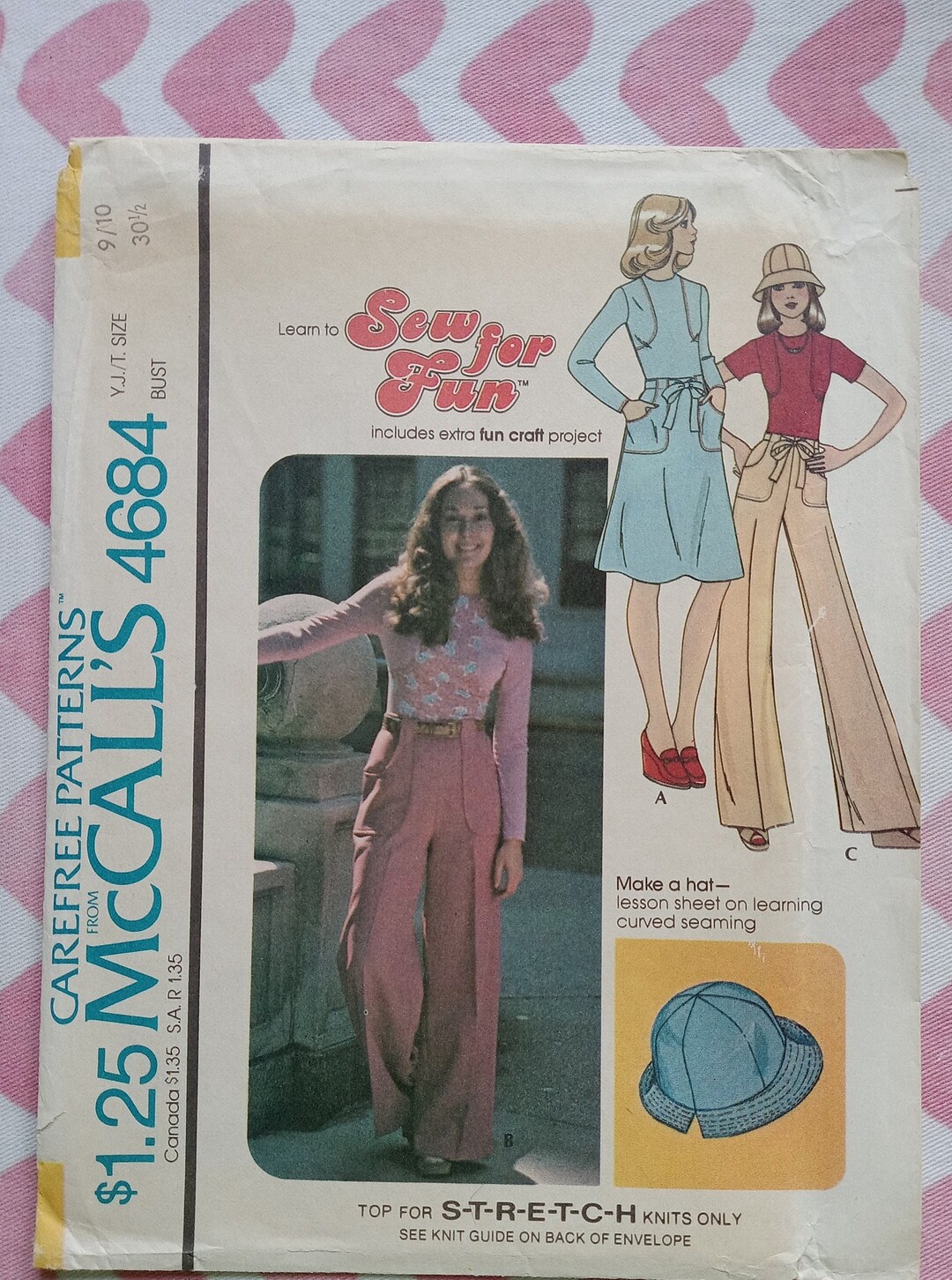 Vintage Mccalls 4684, Learn to Sew for Fun Pattern, UC/FF - Etsy