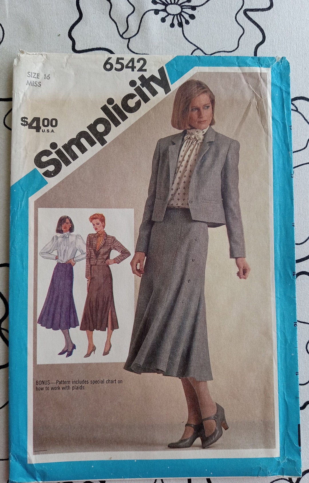 Vintage Simplicity 6542, Suit Pattern, UC/FF - Etsy