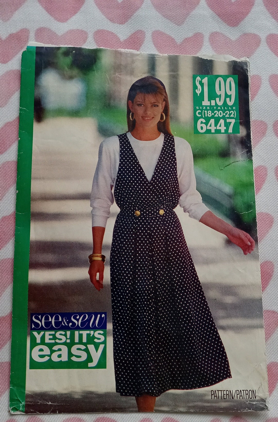 Vintage See & Sew 6447, Plus Size Jumper Pattern, UC/FF - Etsy