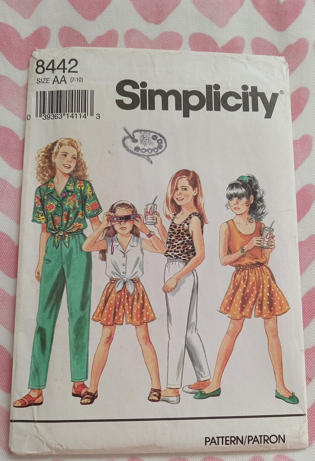 Vintage Simplicity 8442, Girls Seperates Pattern, UC/FF - Etsy