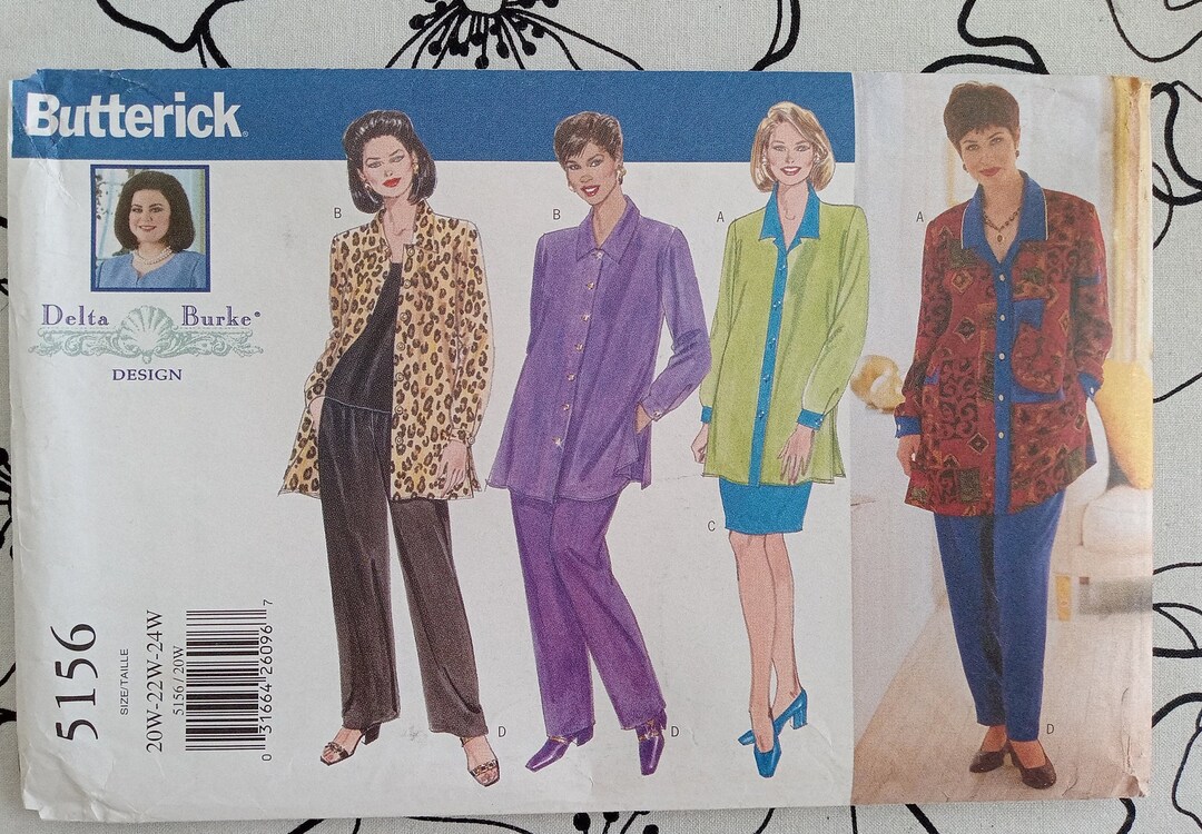 Vintage Butterick 5156, Delta Burke Wardrobe Pattern, UC/FF - Etsy