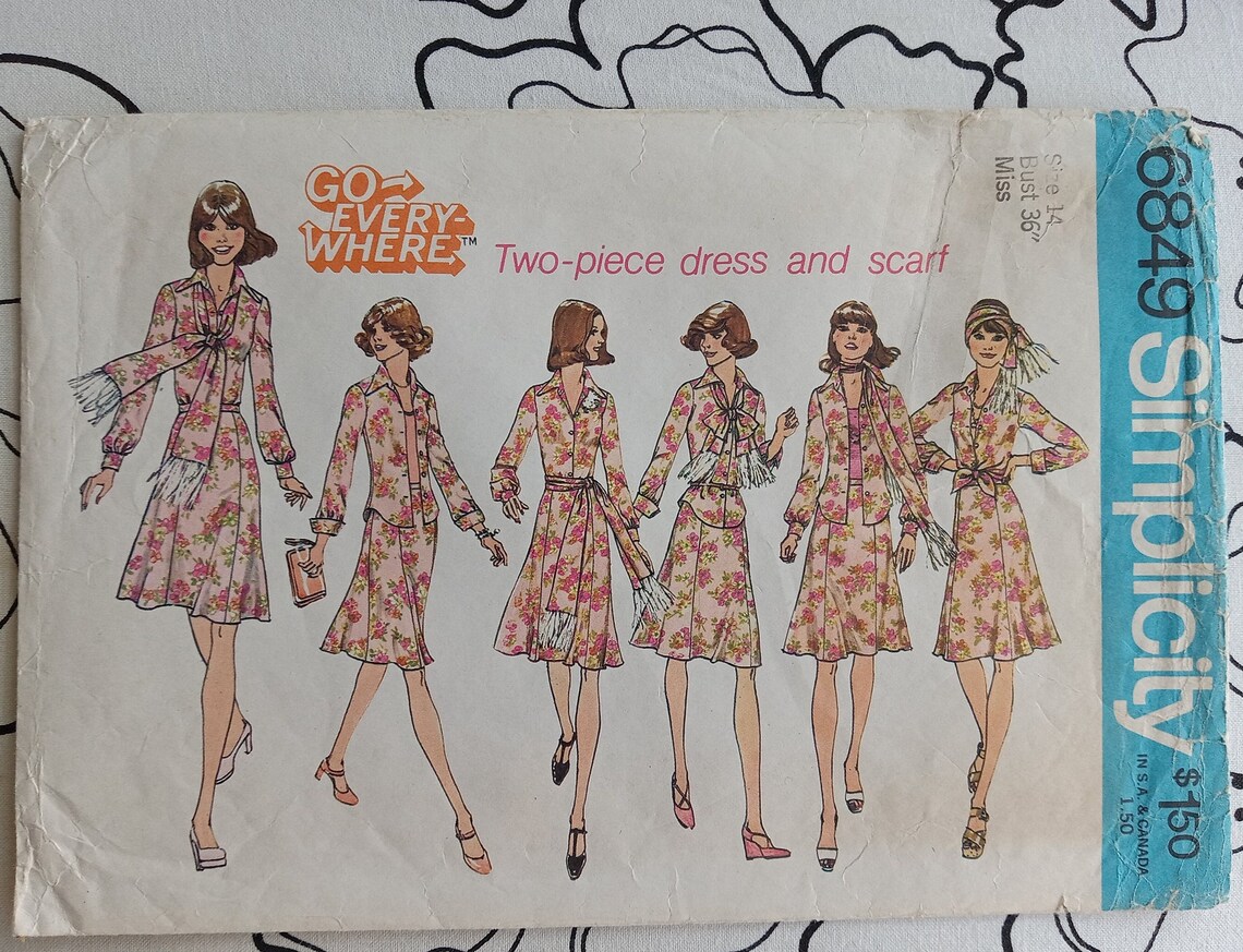 Vintage Simplicity 6849, Go Everywhere Pattern, UC/FF - Etsy