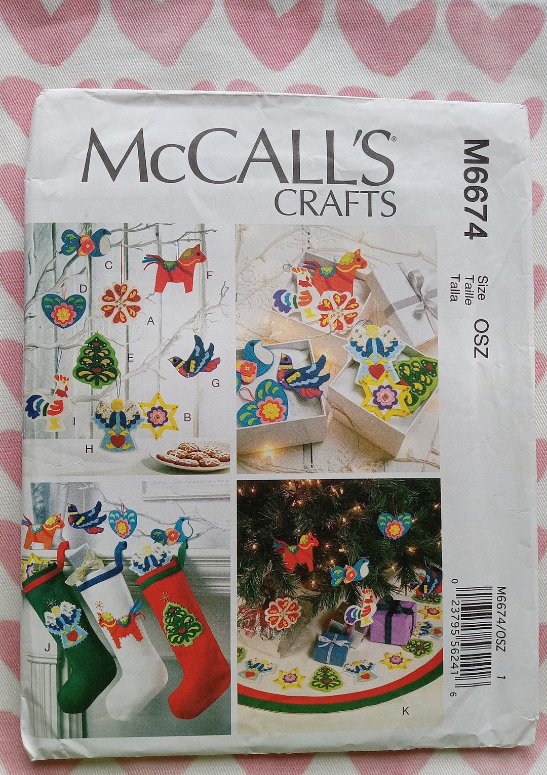 Mccalls 6674, Christmas Crafts Pattern, UC/FF - Etsy