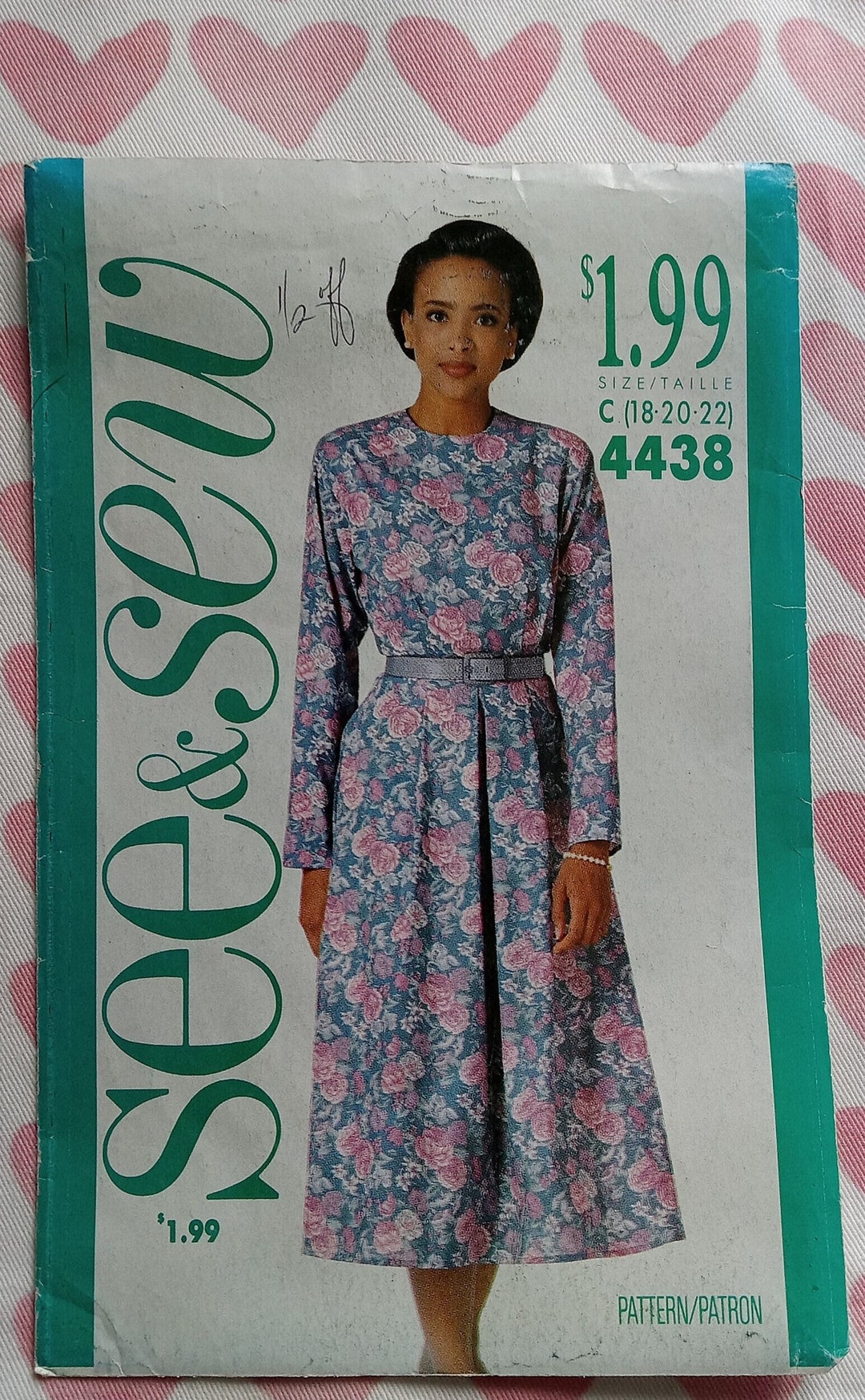 Vintage See & Sew 4438, Plus Size Dress Pattern, UC/FF - Etsy