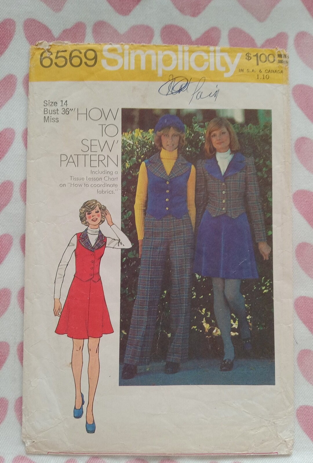Vintage Simplicity 6569, How to Sew Pattern, P/C - Etsy