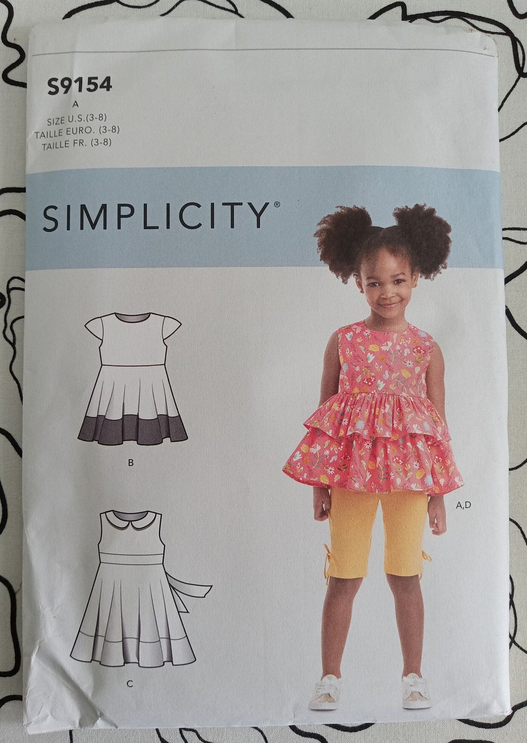 Simplicity 9154, Baby Doll Dress Pattern, UC/FF - Etsy