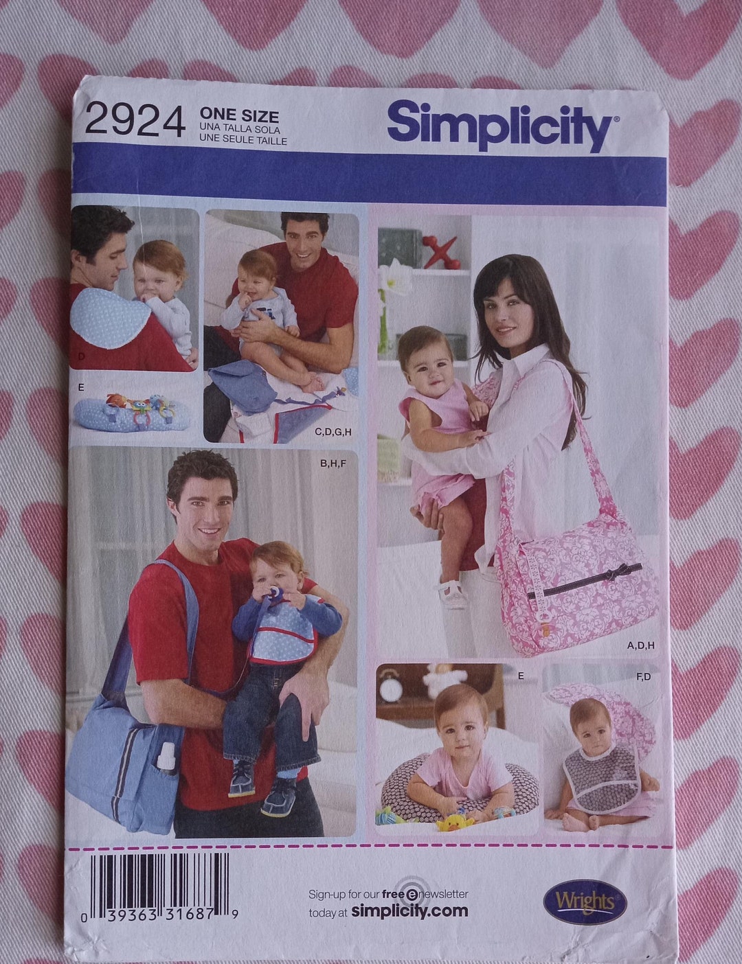 Simplicity 2924, Wrights His & Hers Diaper Bags Pattern, UC/FF - Etsy