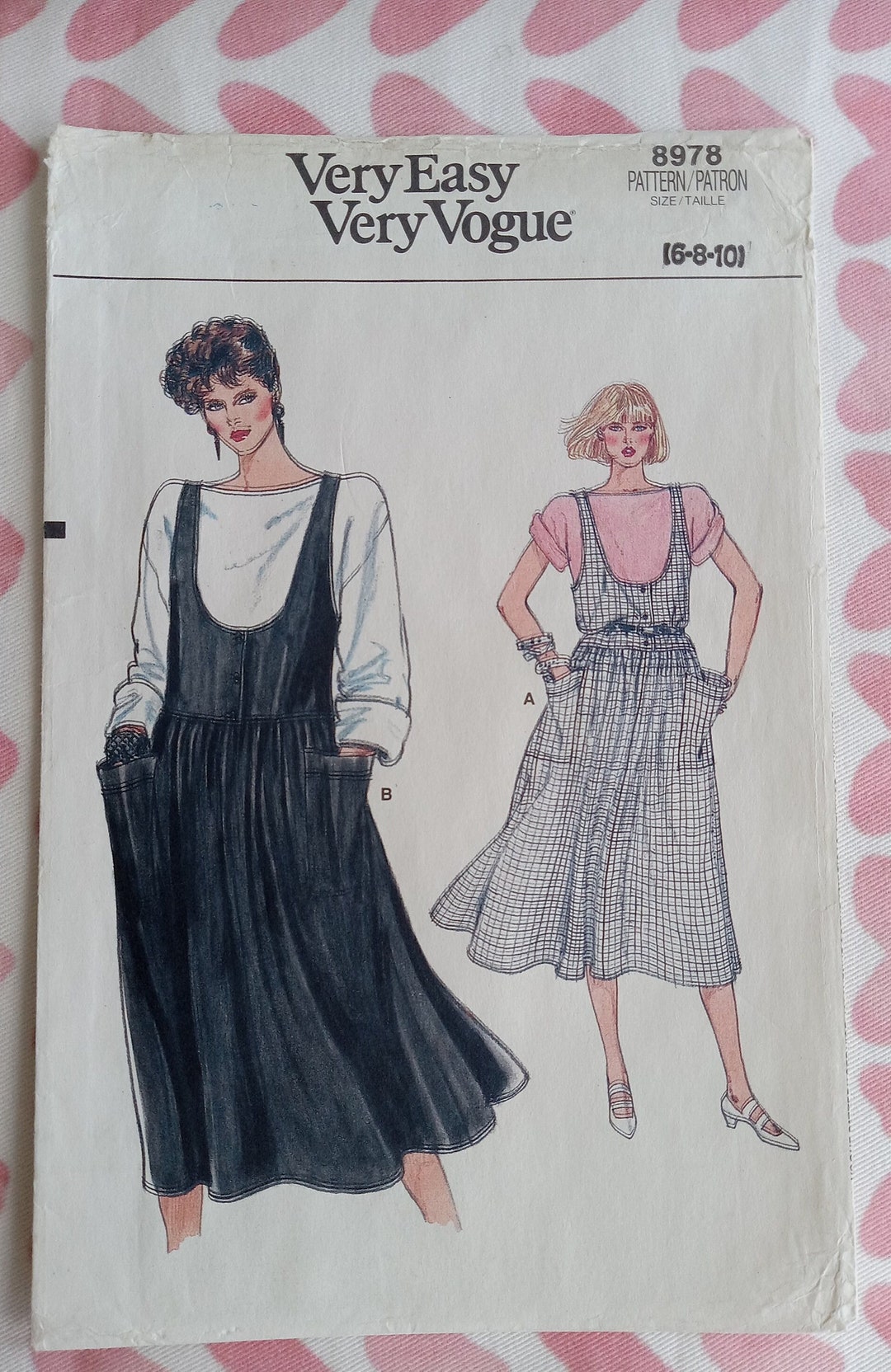 Vintage Vogue 8978, Jumper Pattern, UC/FF - Etsy