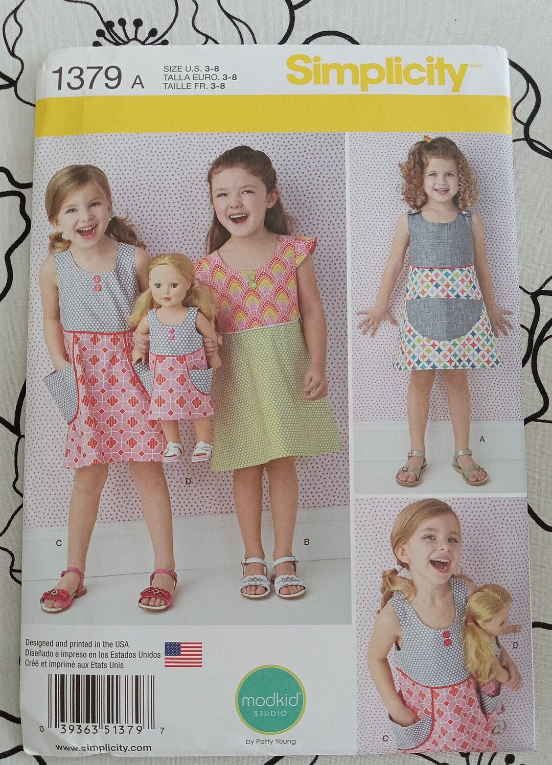 Simplicity Girls Dress & Matching Doll Dress Pattern, UC/FF - Etsy