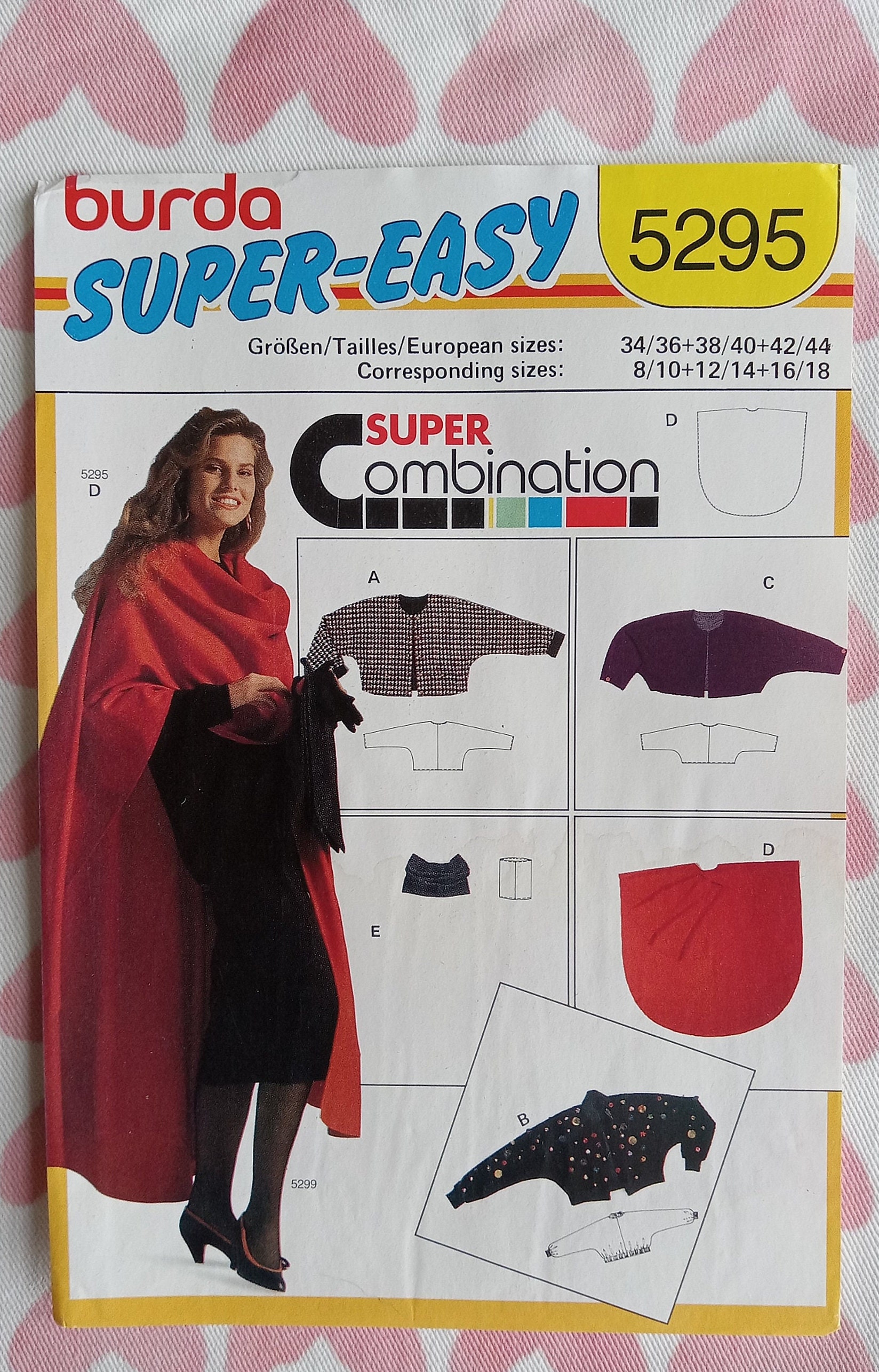 Vintage Burda Super Easy, Combination Patterns, Wounded Bird - Etsy